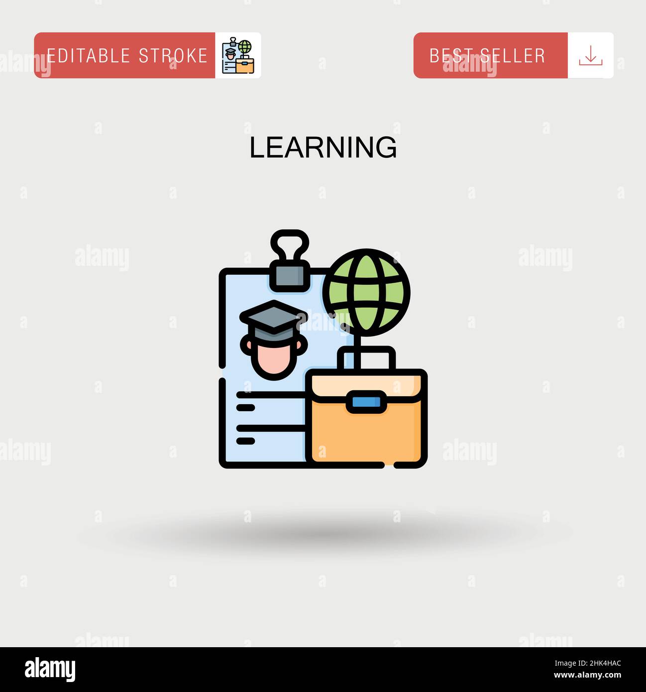 Learning Simple vector icon Stock Vector Image & Art - Alamy