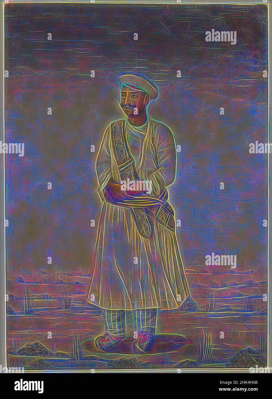 Inspired by Portrait of a Man, Opaque watercolor on paper, 19th century ...