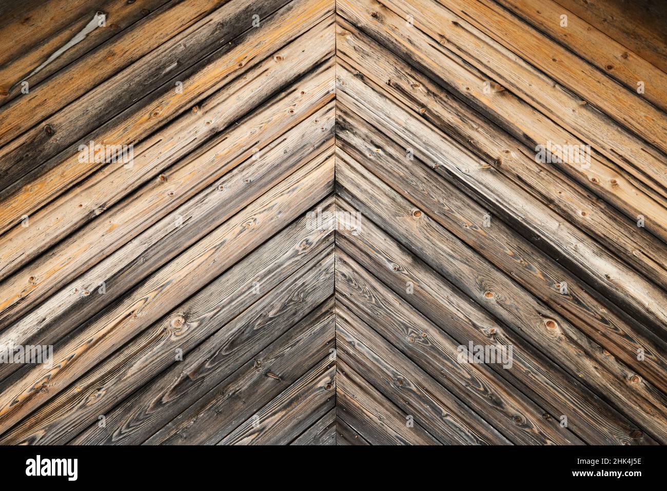 Decorative pattern of an old wooden wall, background photo texture ...
