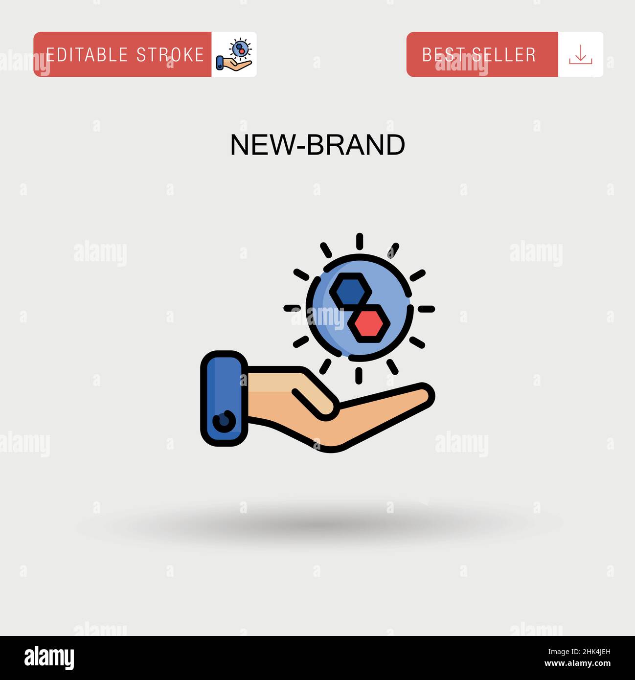 Brand new icon Stock Vector Images - Alamy