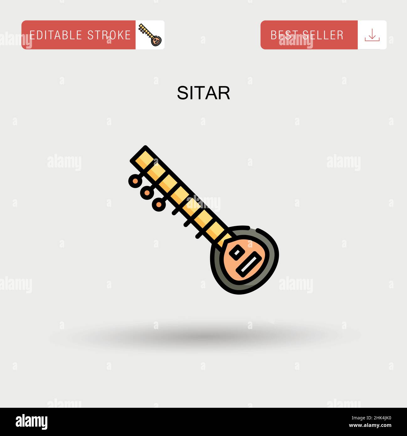 Sitar player india asia Stock Vector Images - Alamy