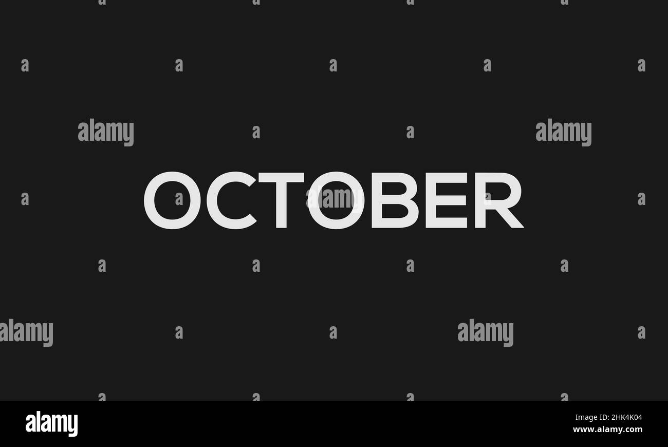 Word OCTOBER in letters - Initial vector design - Premium Icon, Logo ...