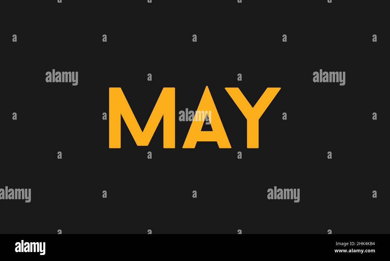 Word MAY in letters - Initial vector design - Premium Icon, Logo vector ...