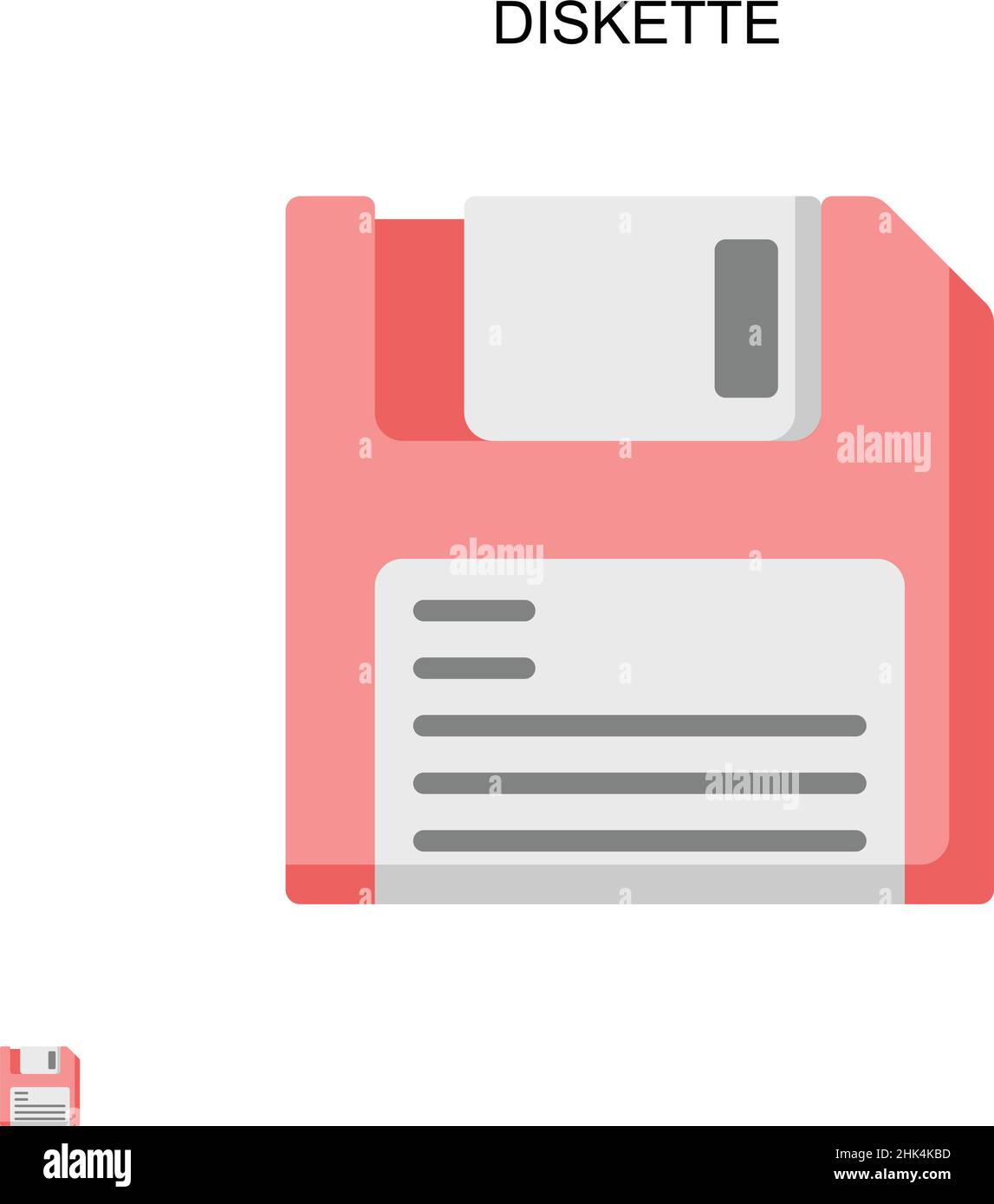 Diskette Simple vector icon. Illustration symbol design template for web mobile UI element Stock ...