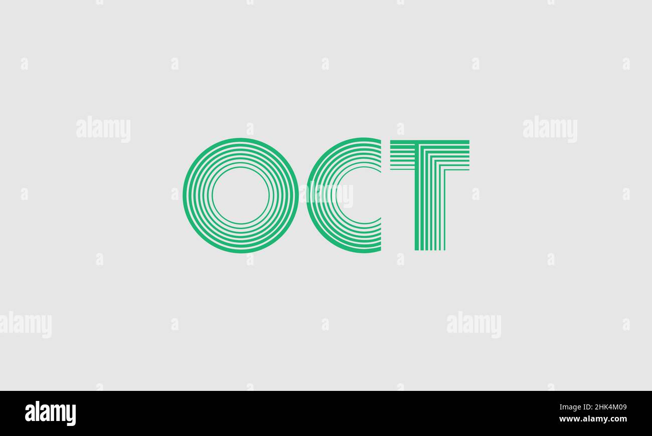 Word OCT in letters - Initial vector design - Premium Icon, Logo vector ...