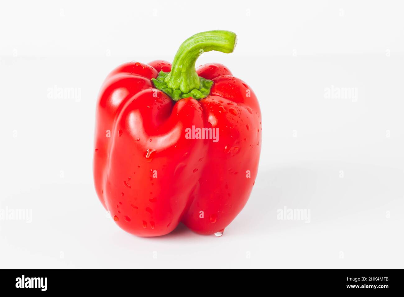 Pepper. Red pepper. Bulgarian on a white background. Vegetables in ...