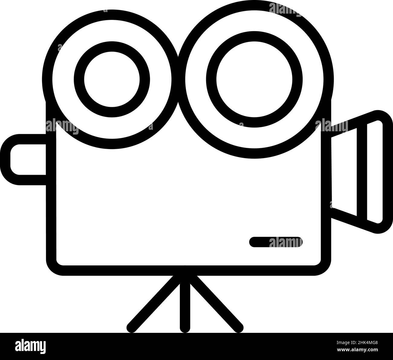 Video camera icon on white background, vector illustration Stock Vector ...