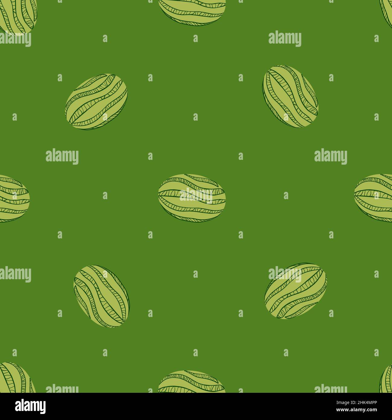 Minimalistic style seamless pattern with simple abstract watermelon ...