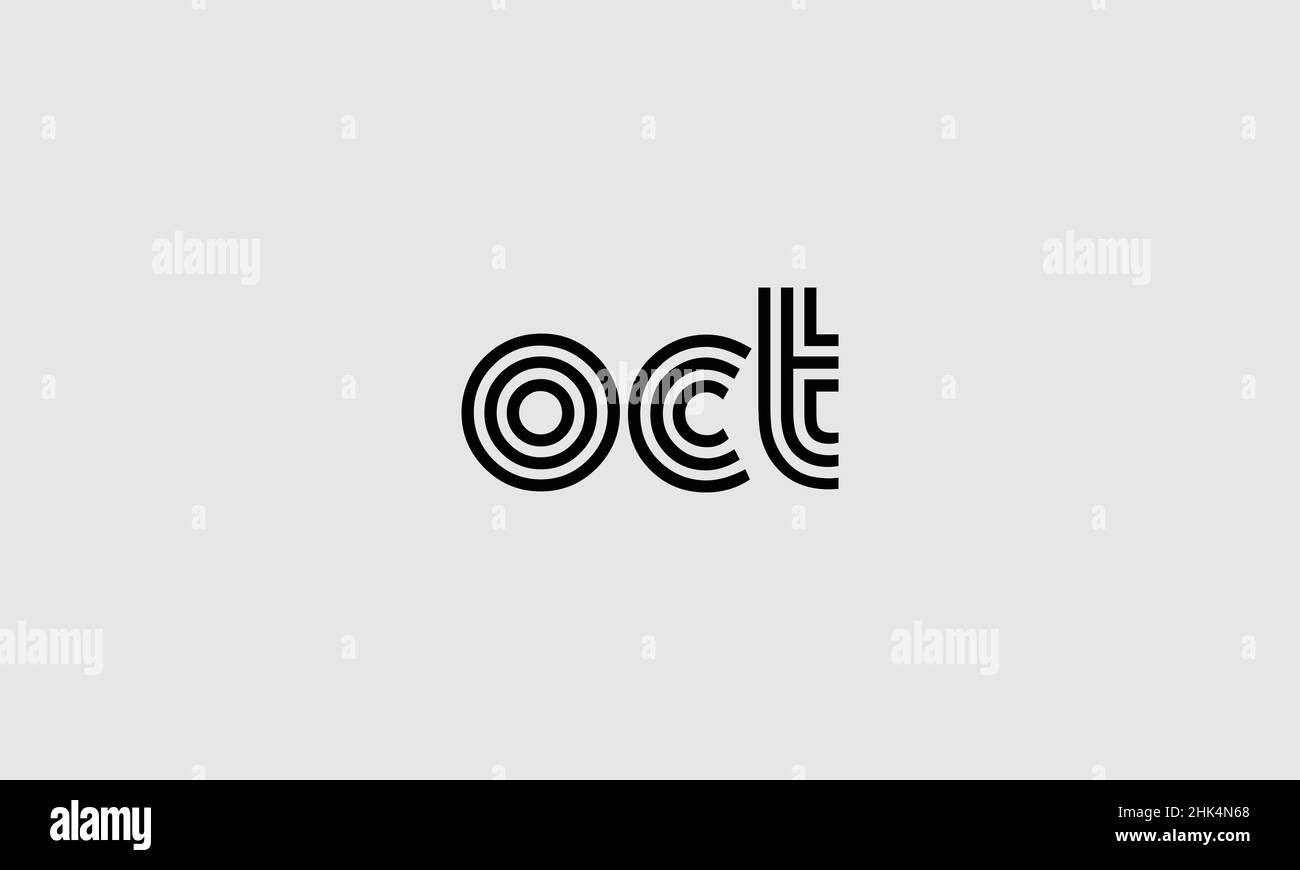 Word OCT in letters - Initial vector design - Premium Icon, Logo vector ...