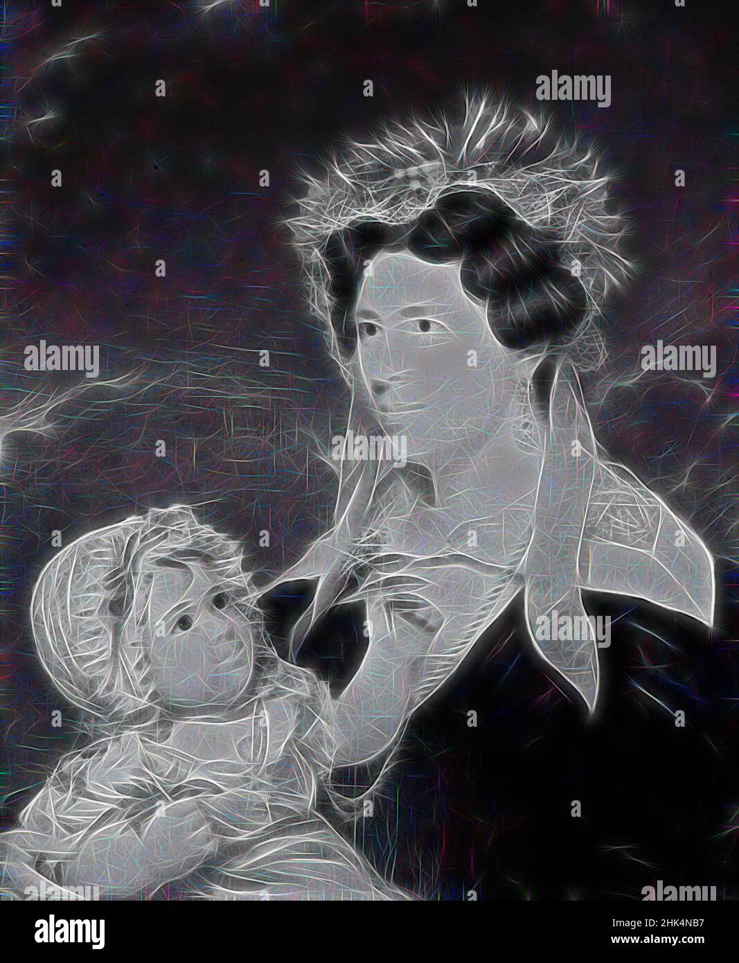 Inspired by Mrs. Eleanor Doran and Her Daughter Margaret, John Wesley ...