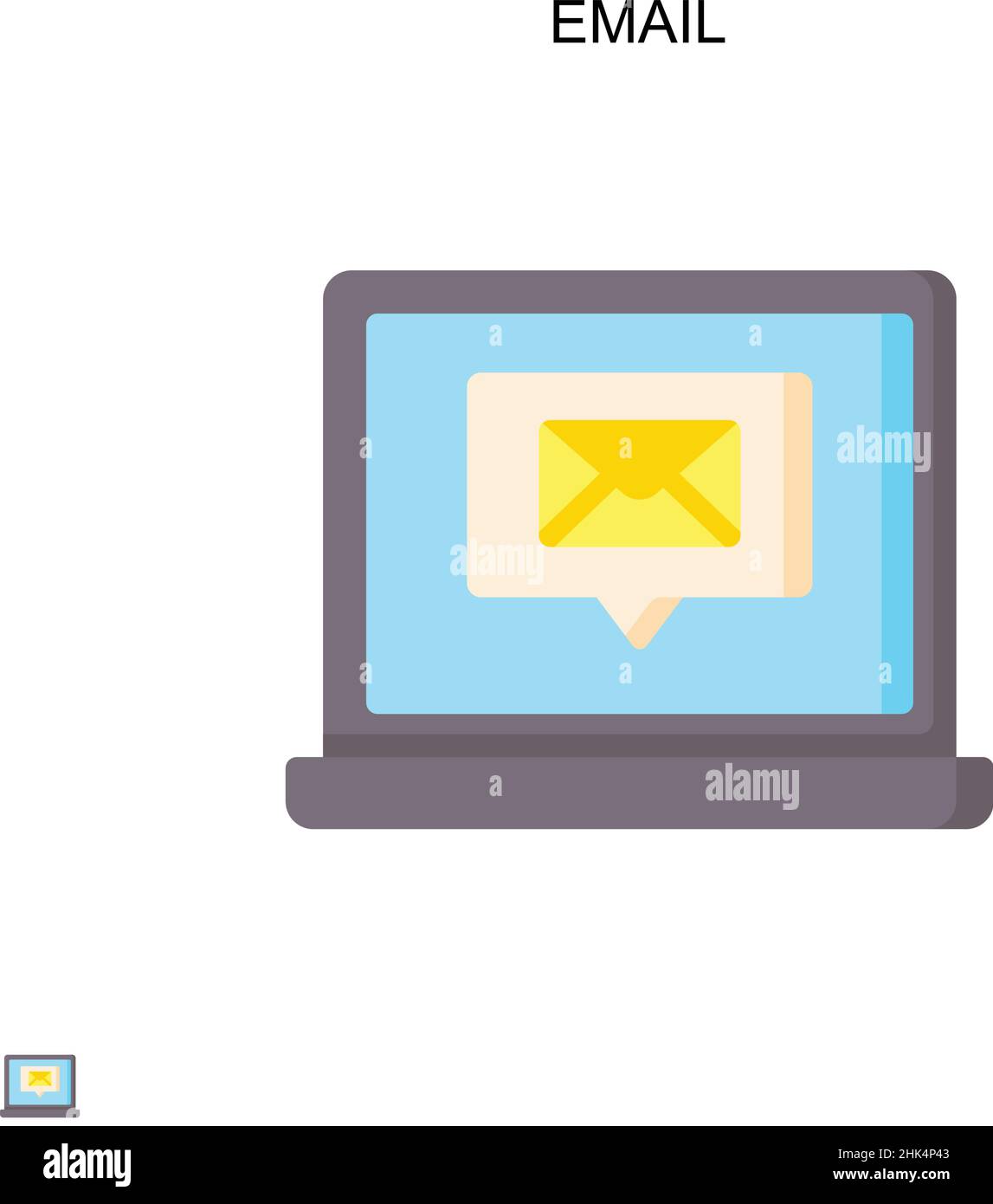 Email Simple vector icon. Illustration symbol design template for web ...