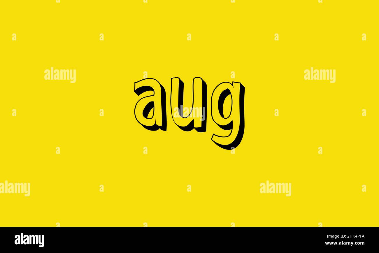 Aug letter Stock Vector Images - Alamy