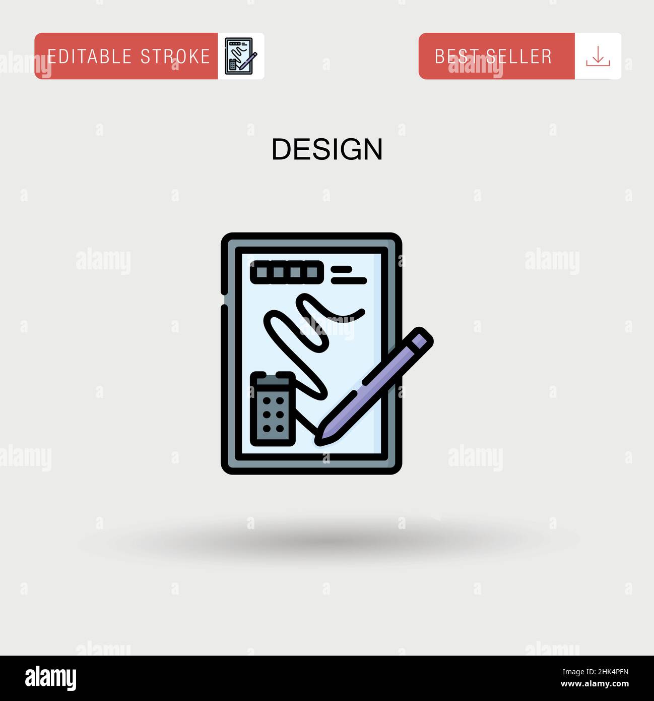Design Simple vector icon Stock Vector Image & Art - Alamy