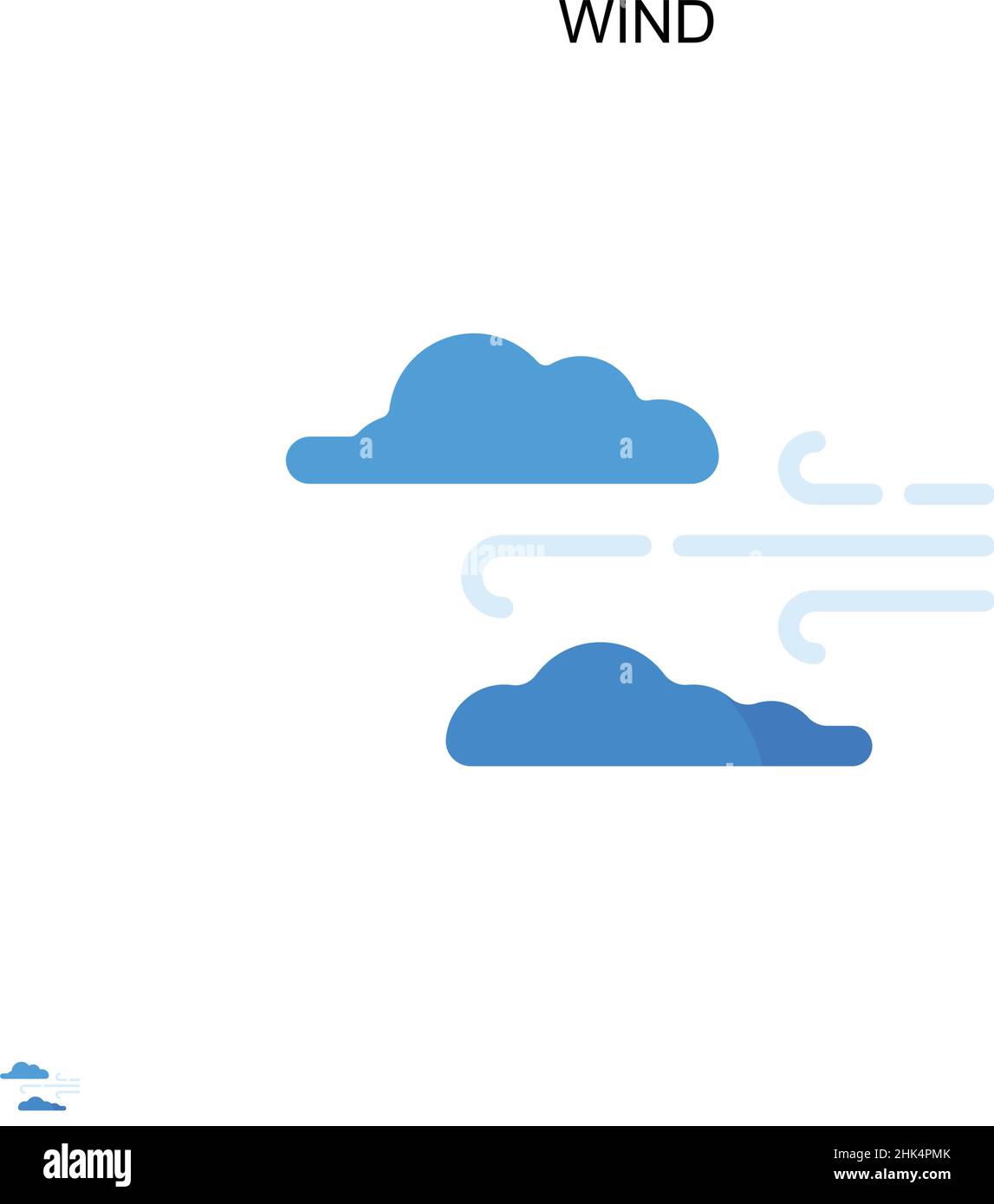 Wind Simple vector icon. Illustration symbol design template for web ...