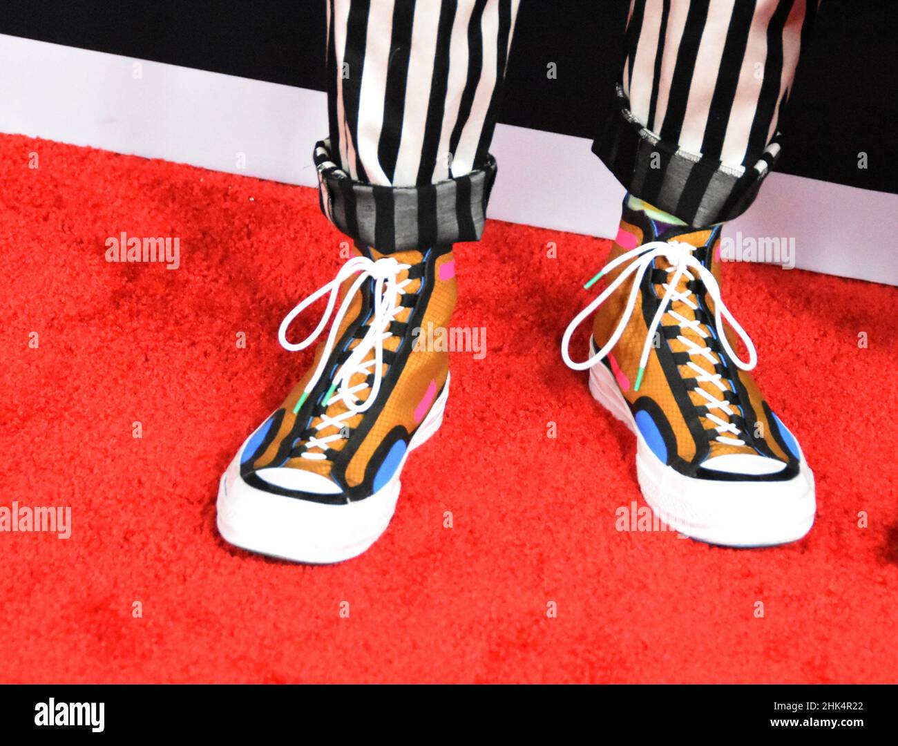 Los Angeles, California, USA 1st February 2022 Actor RJ Aguiar, shoe ...