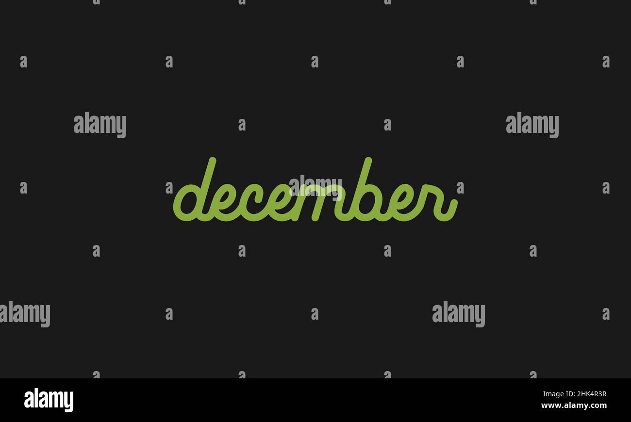 Word DECEMBER in letters - Initial vector design - Premium Icon, Logo ...