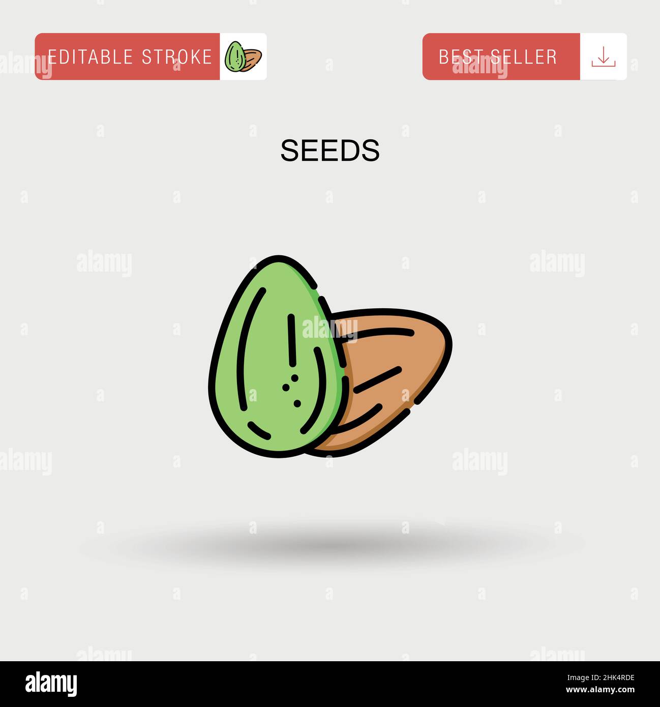 Hand sunflower seed soil Stock Vector Images - Alamy