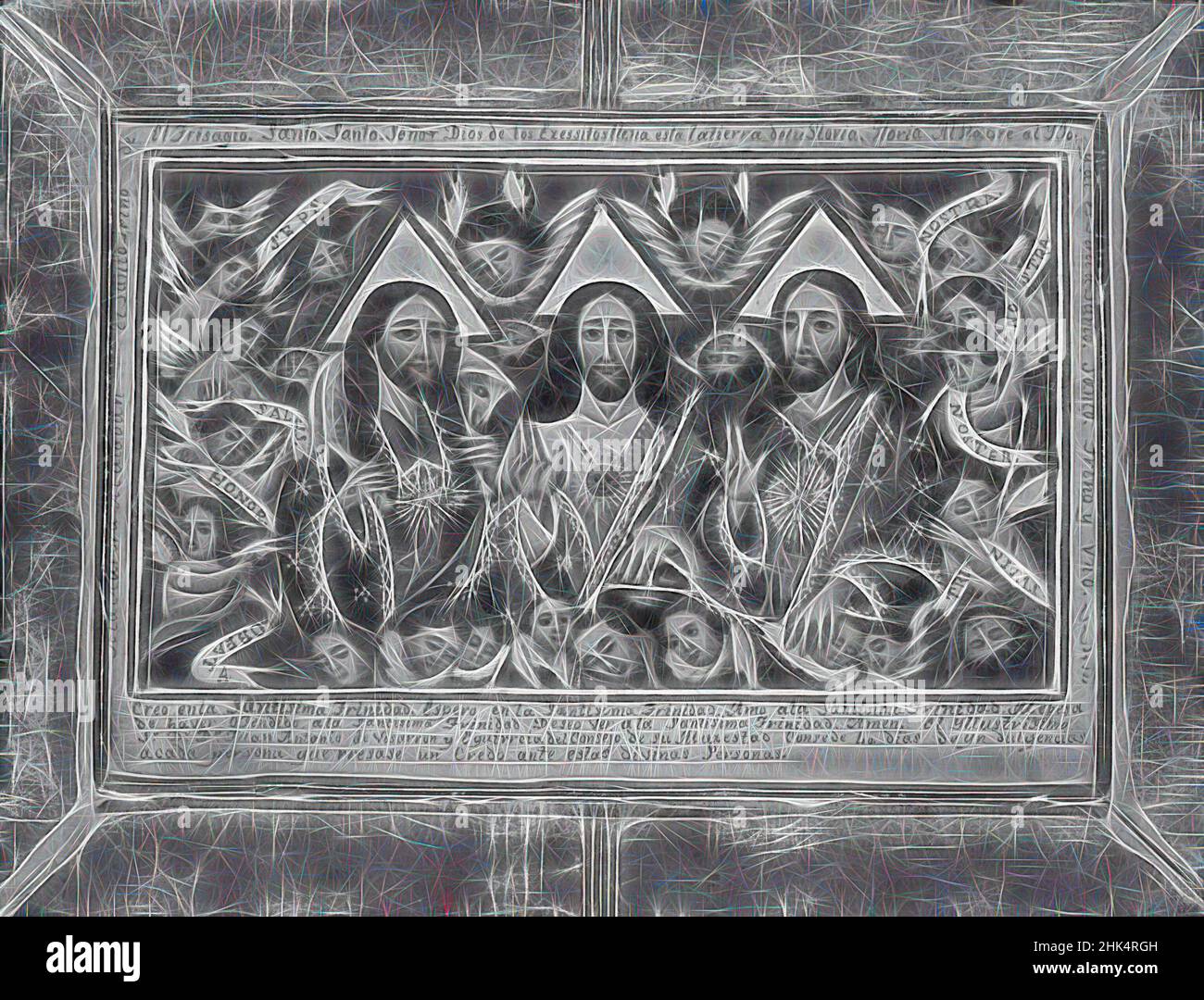 Inspired by Trinity, Painting on tin, Mexico, early 19th century, 12 1/ ...