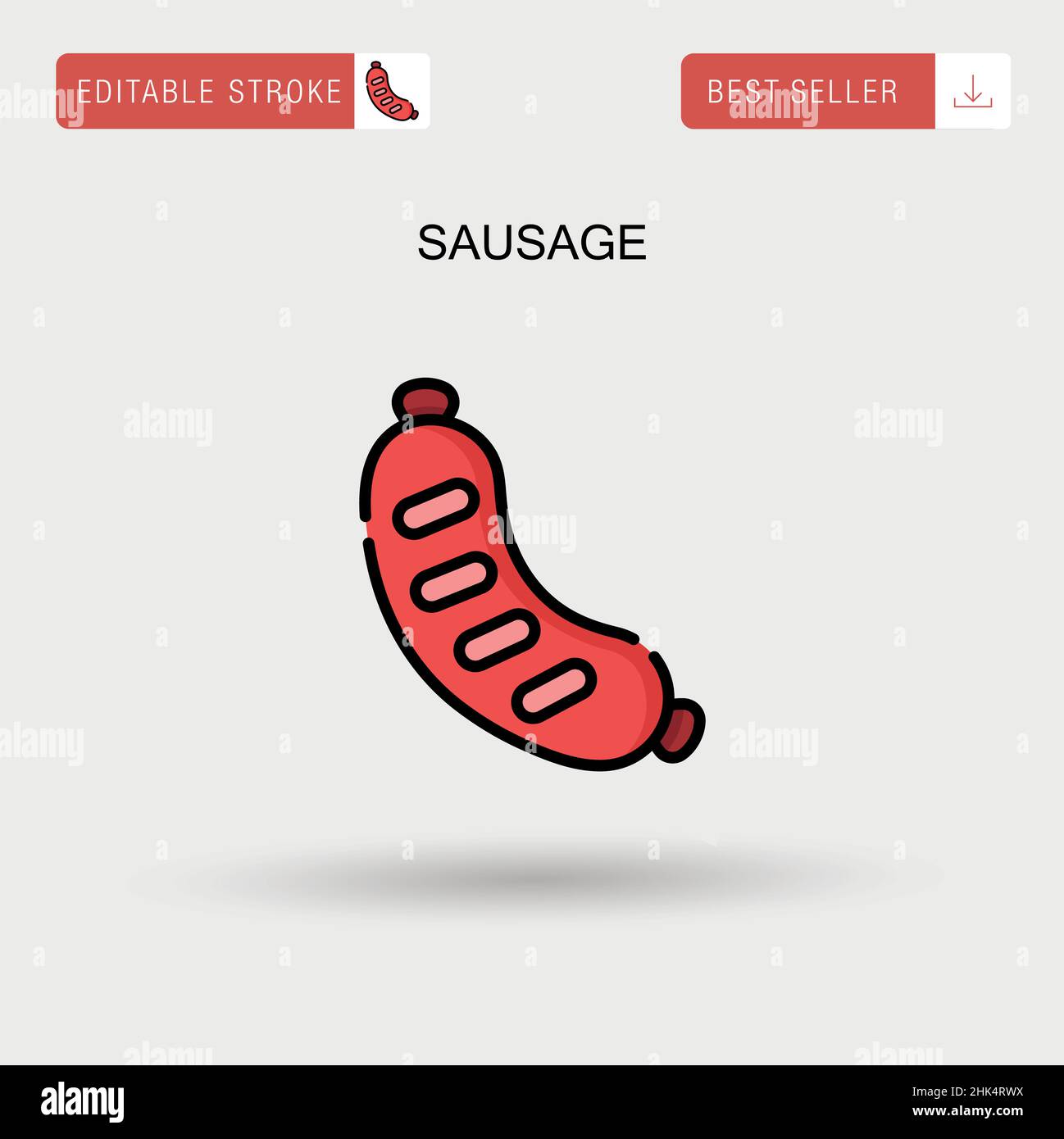 Barbecue sausage table Stock Vector Images - Alamy