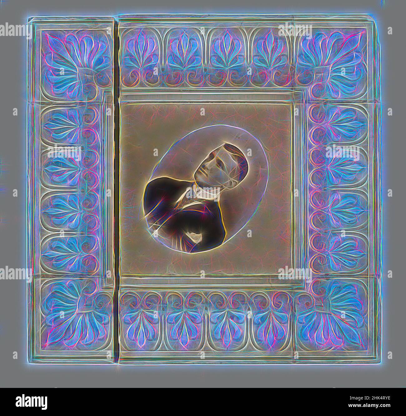 Inspired by Tile, American, Glazed earthenware, 1895, bizarre, ceramic ...