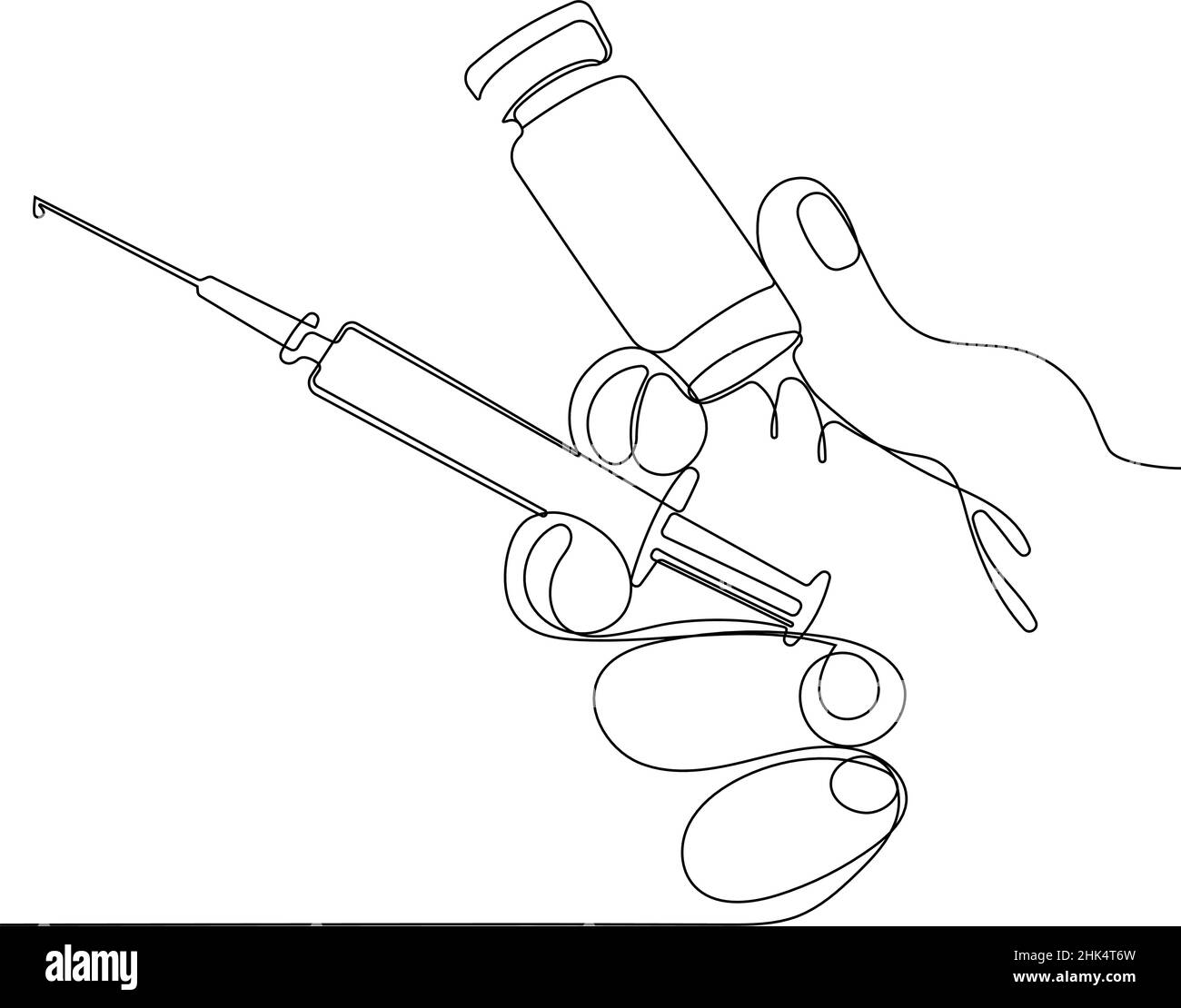 Outline vaccine Black and White Stock Photos & Images - Alamy