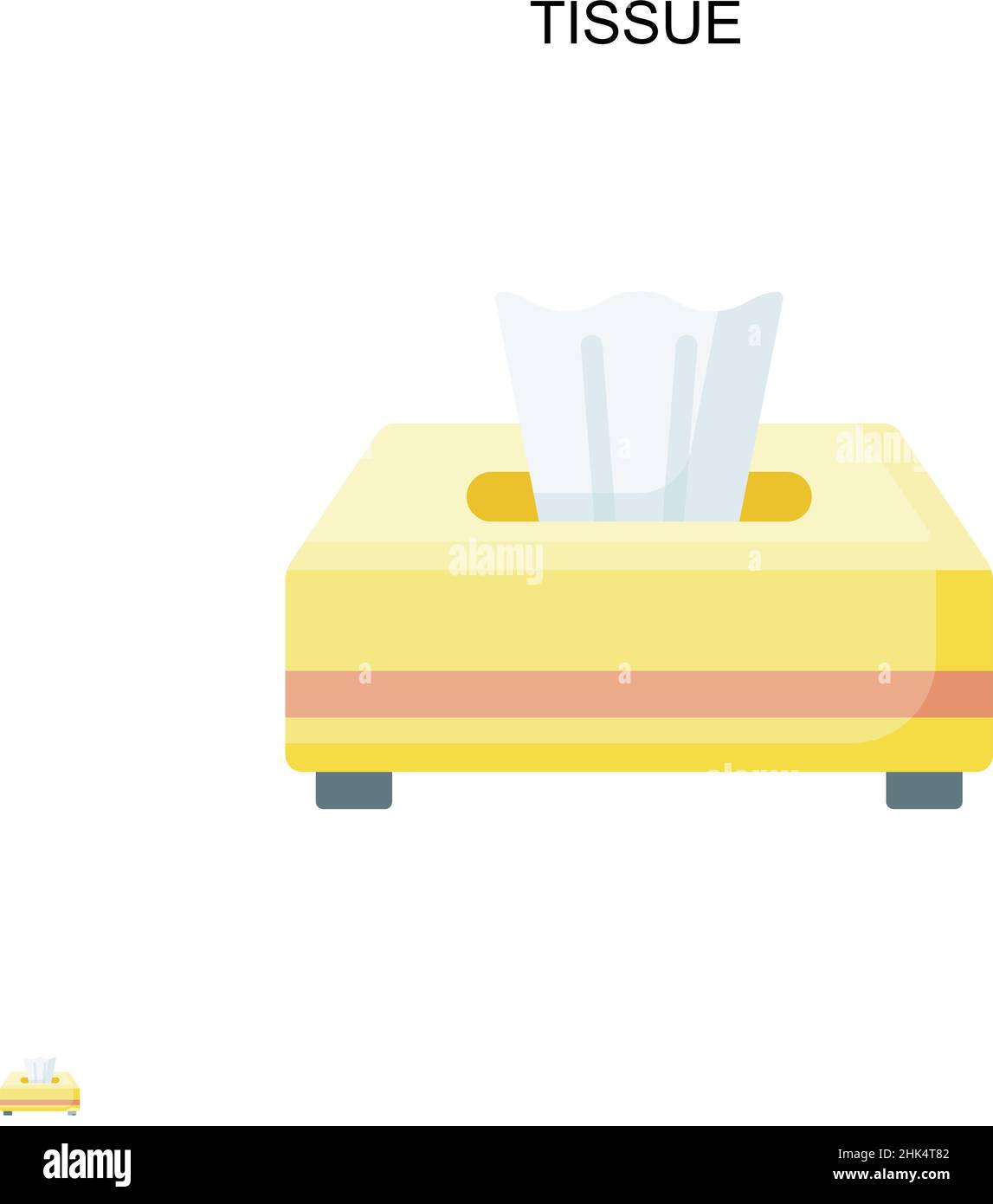 Tissue Simple vector icon. Illustration symbol design template for web ...