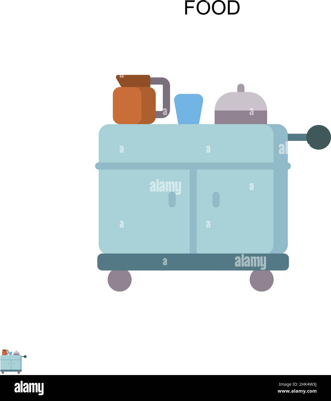 Food Simple vector icon. Illustration symbol design template for web ...