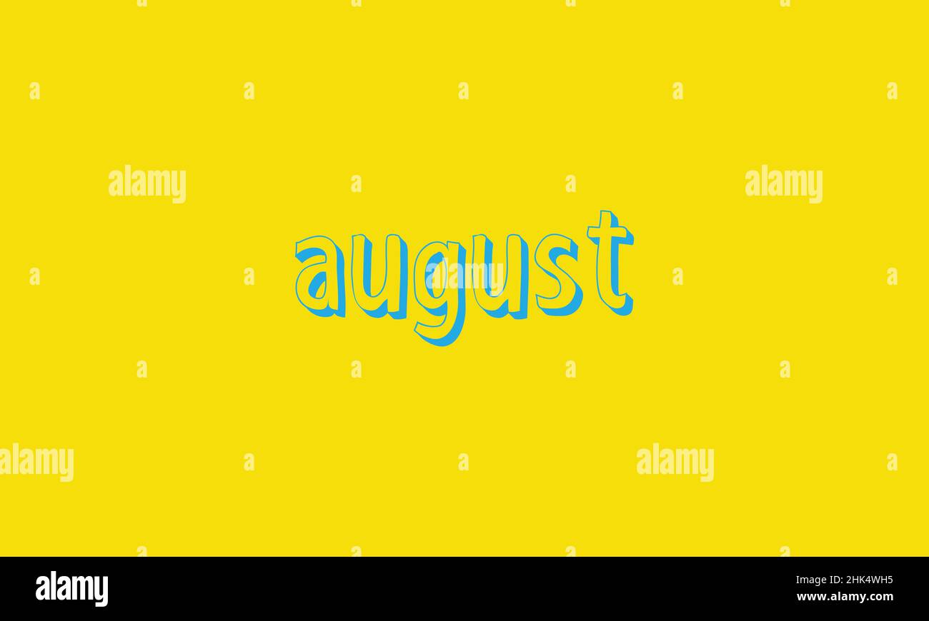 Word AUGUST in letters - Initial vector design - Premium Icon, Logo ...