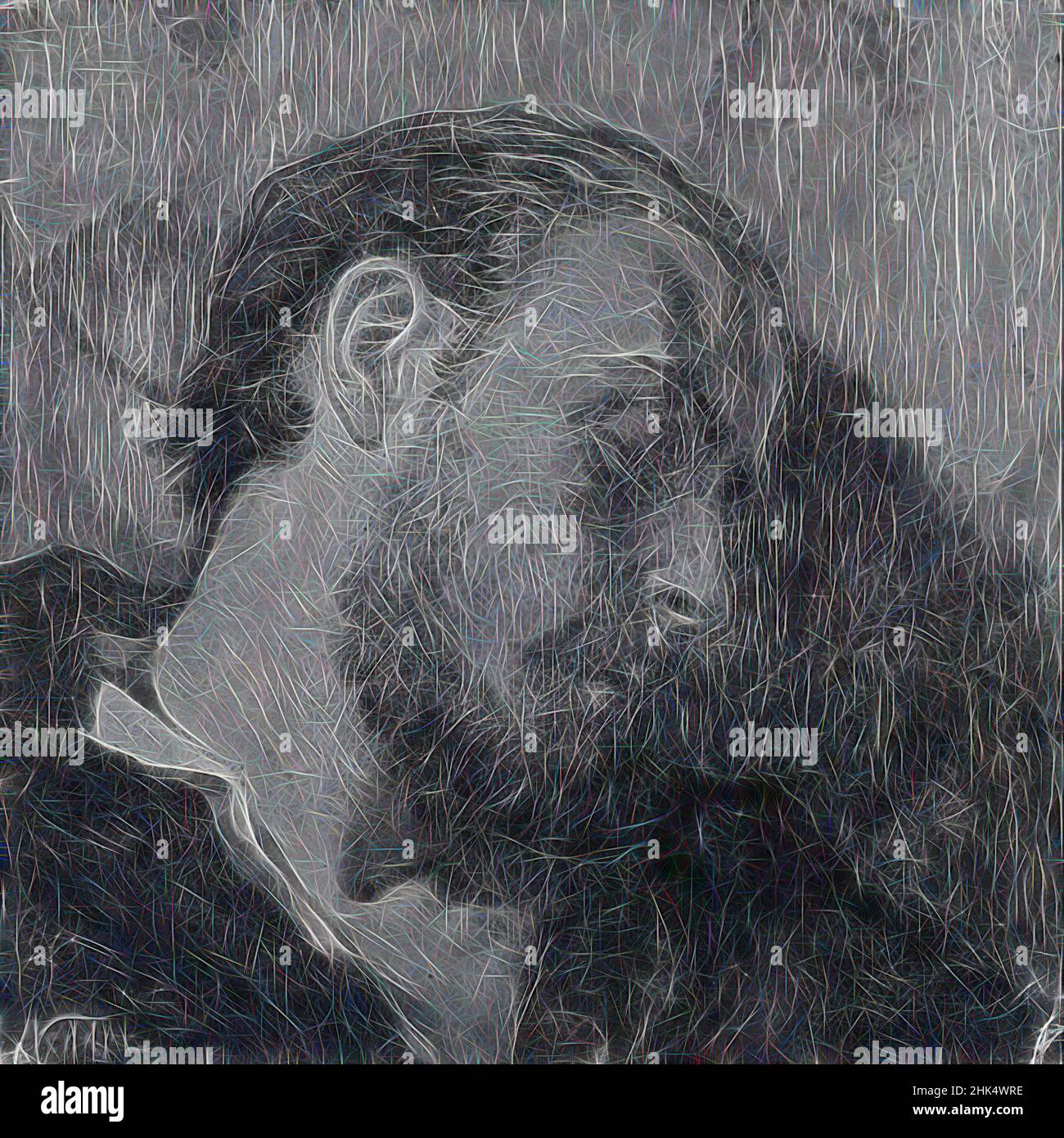 Inspired by Study for the Head of the Dead Alchemist, Elihu Vedder ...