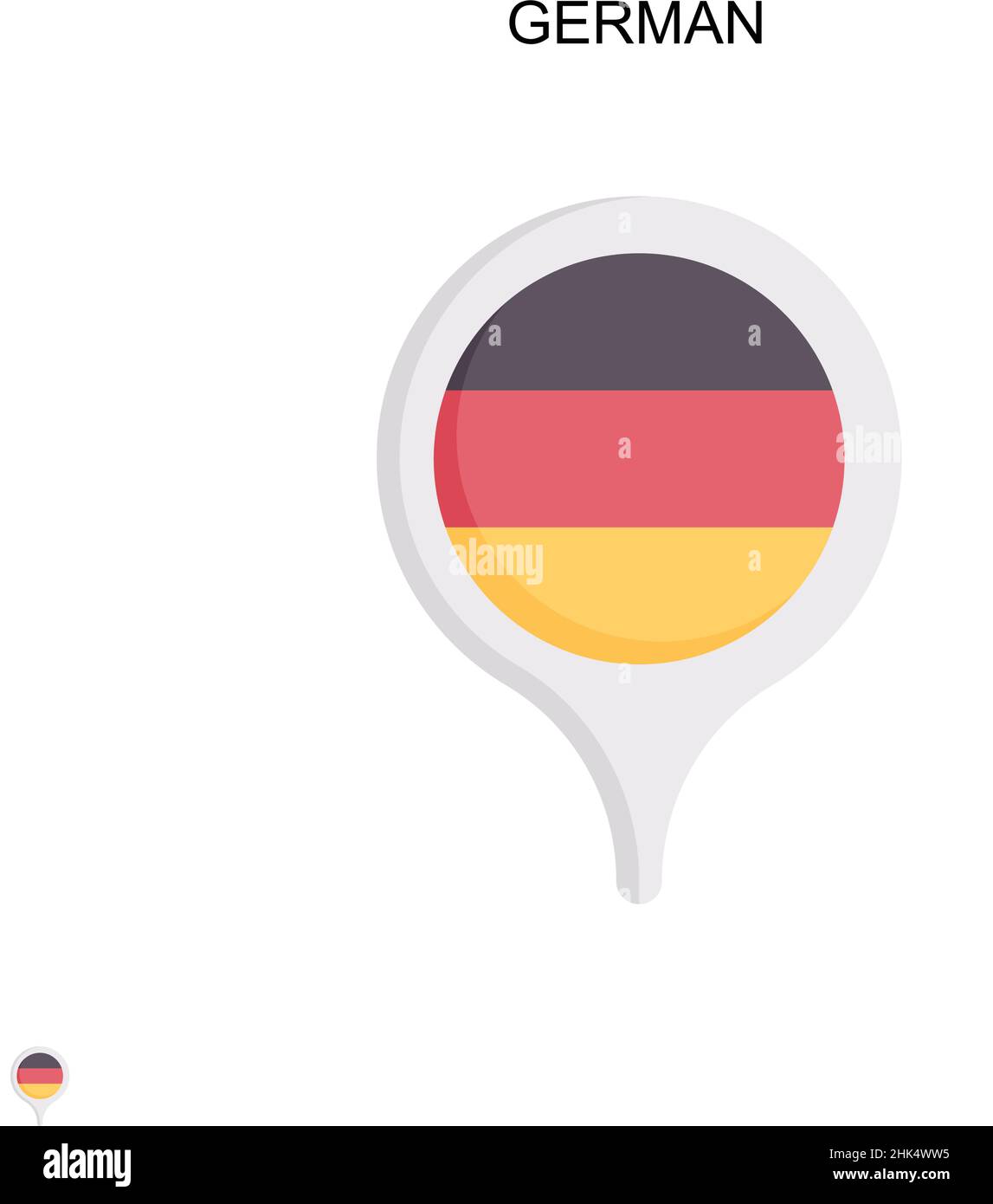 German Simple vector icon. Illustration symbol design template for web ...