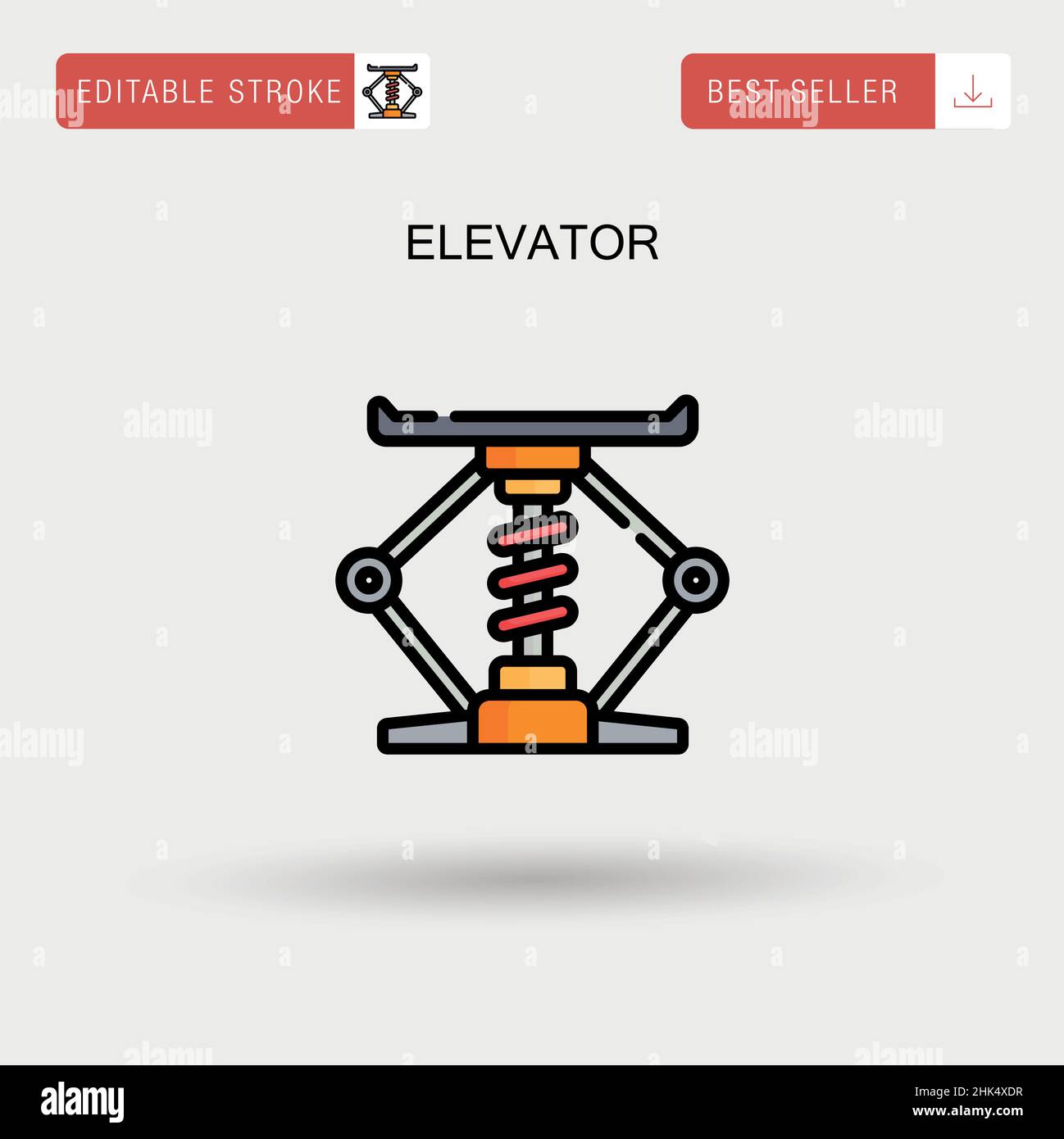 Elevator Simple vector icon Stock Vector Image & Art - Alamy