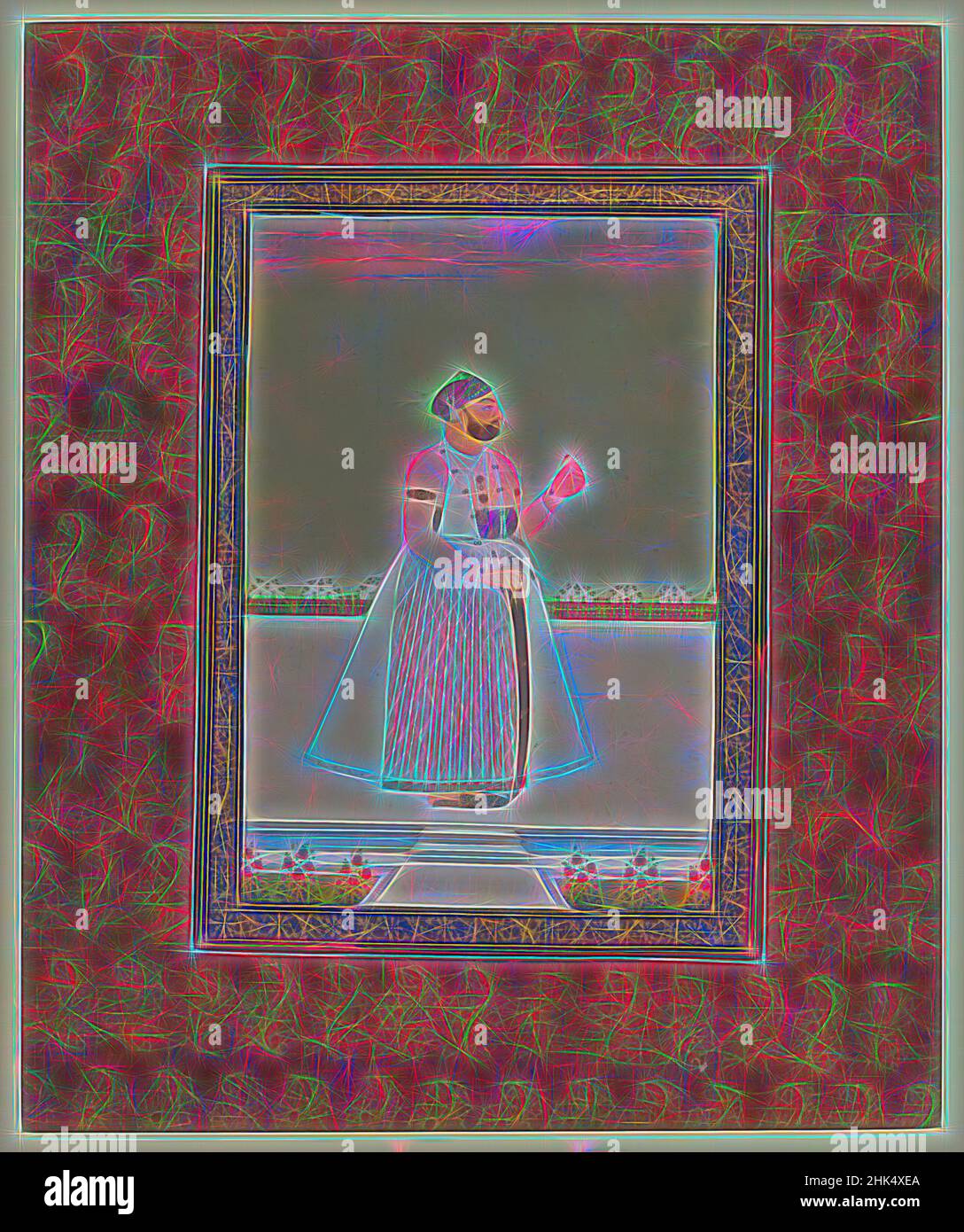 Inspired by Munir al-Mulk Bahadur, Indian, Opaque watercolor and gold ...