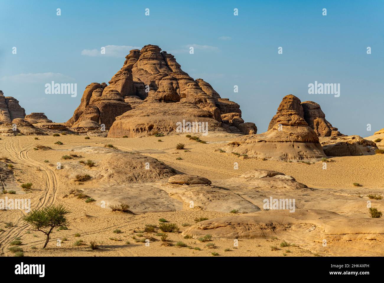 Sandstone scenery, Al Ula, Kingdom of Saudi Arabia, Middle East Stock ...