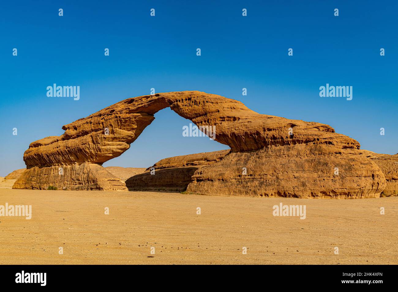 Rainbow rock arch, Al Ula, Kingdom of Saudi Arabia, Middle East Stock ...
