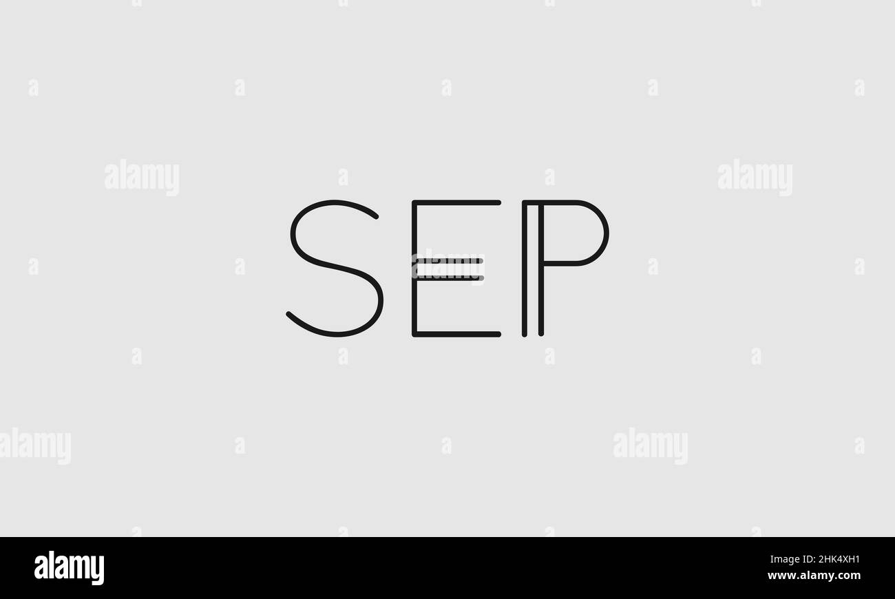 Letter Sep Logo High Resolution Stock Photography and Images - Alamy