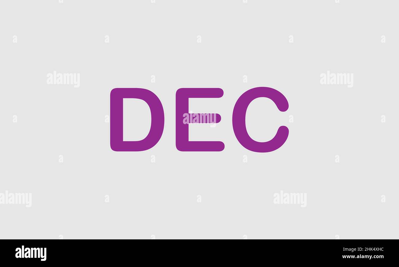Word DEC in letters - Initial vector design - Premium Icon, Logo vector ...