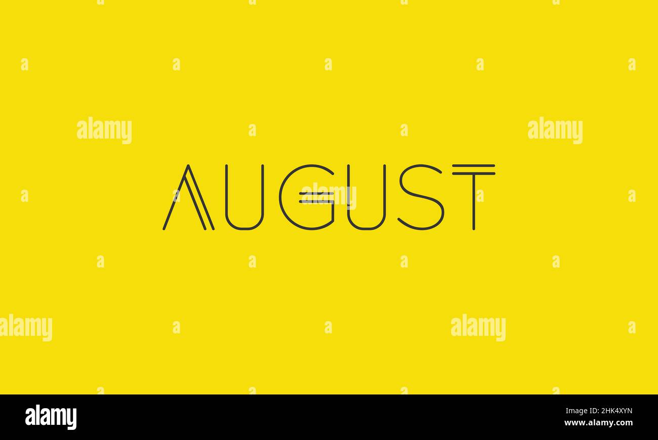 Word AUGUST in letters - Initial vector design - Premium Icon, Logo ...