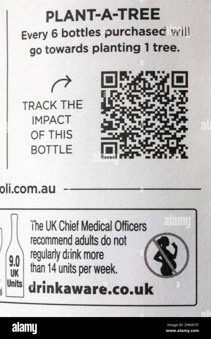 Plant a Tree detail on wine label of 17 Trees Pinot Grigio - every 6 ...