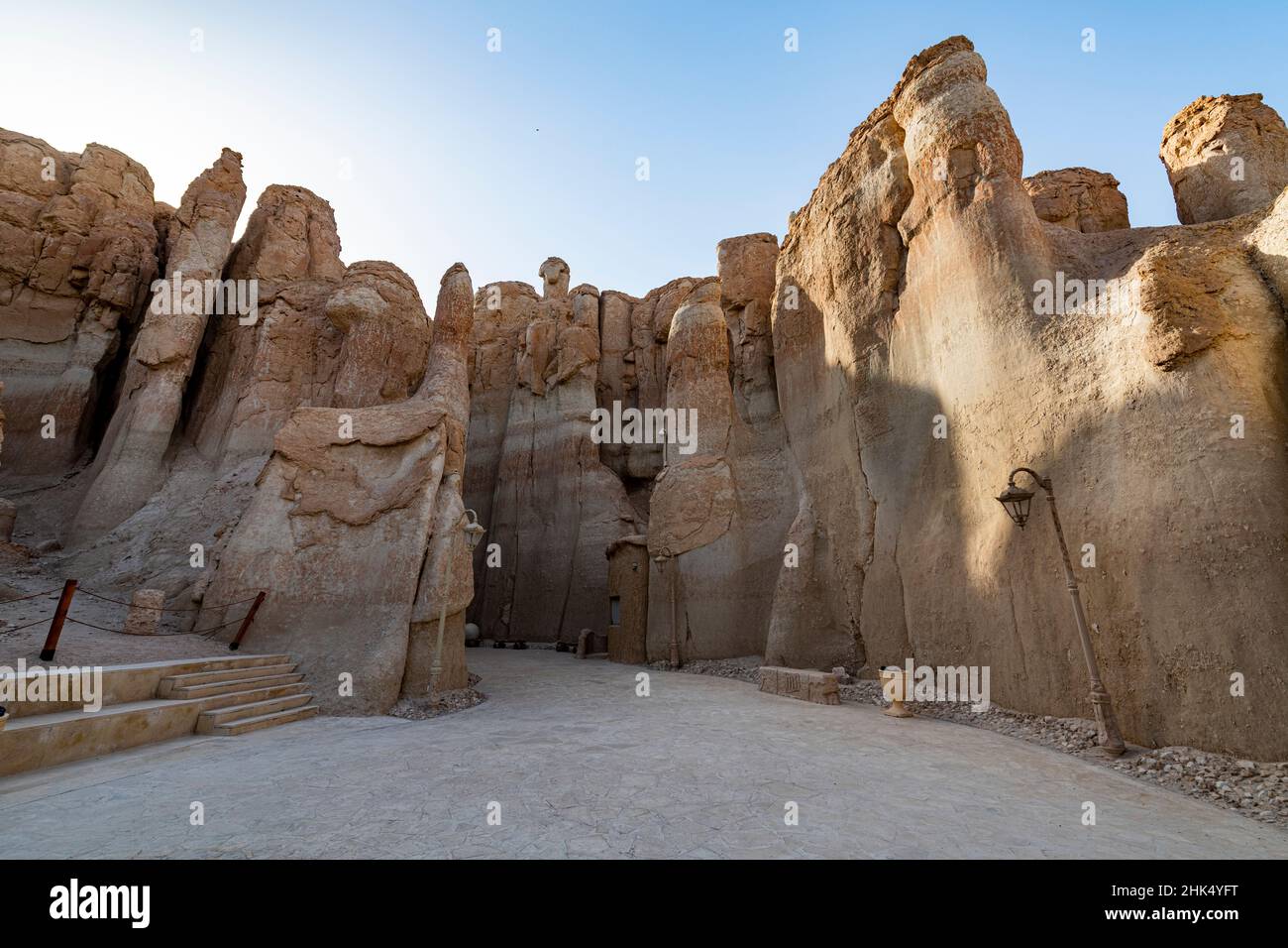 Entrance to the Al Qarah mountain, Al Ahsa (Al Hasa) Oasis, UNESCO ...