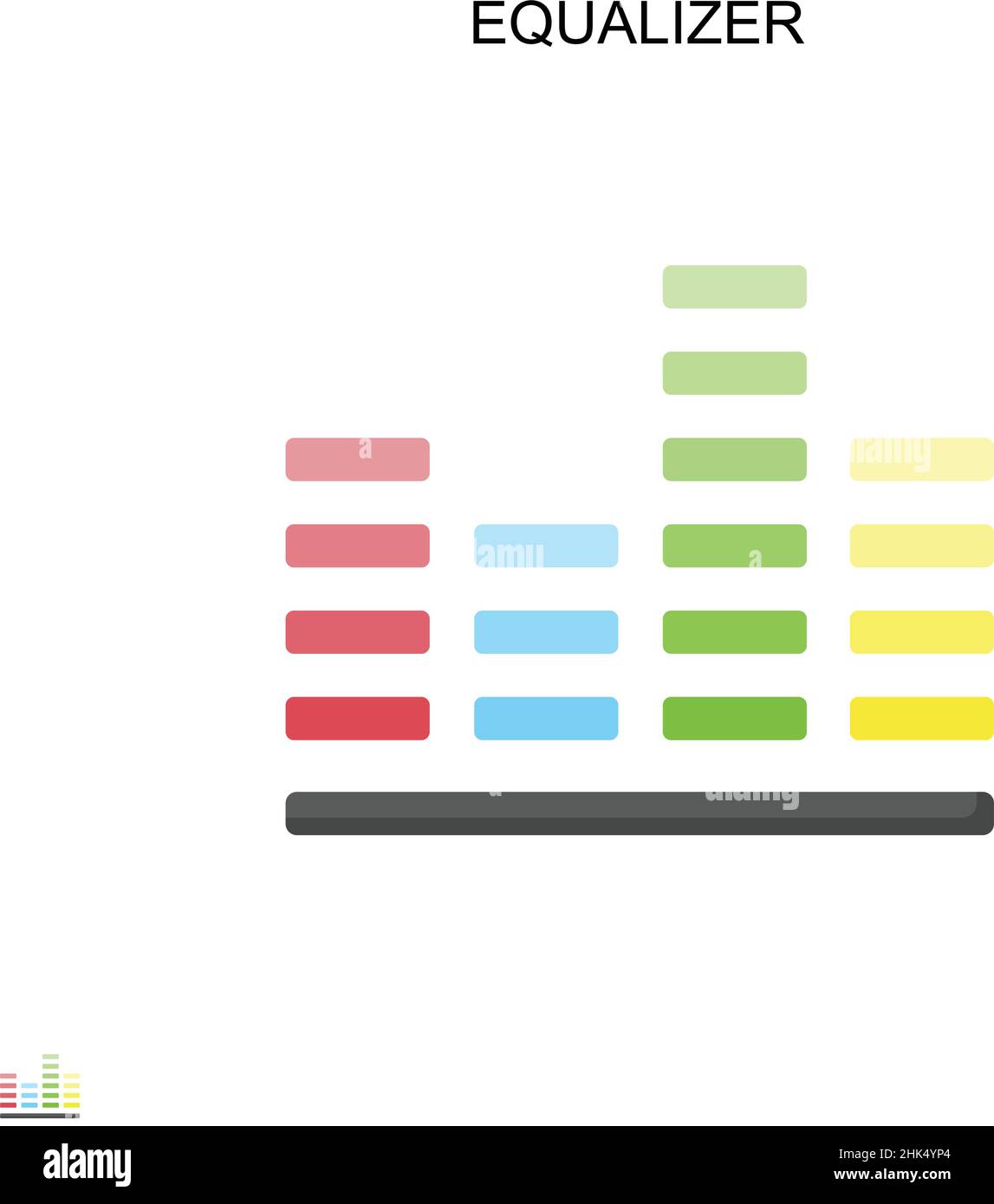 Equalizer Simple vector icon. Illustration symbol design template for ...