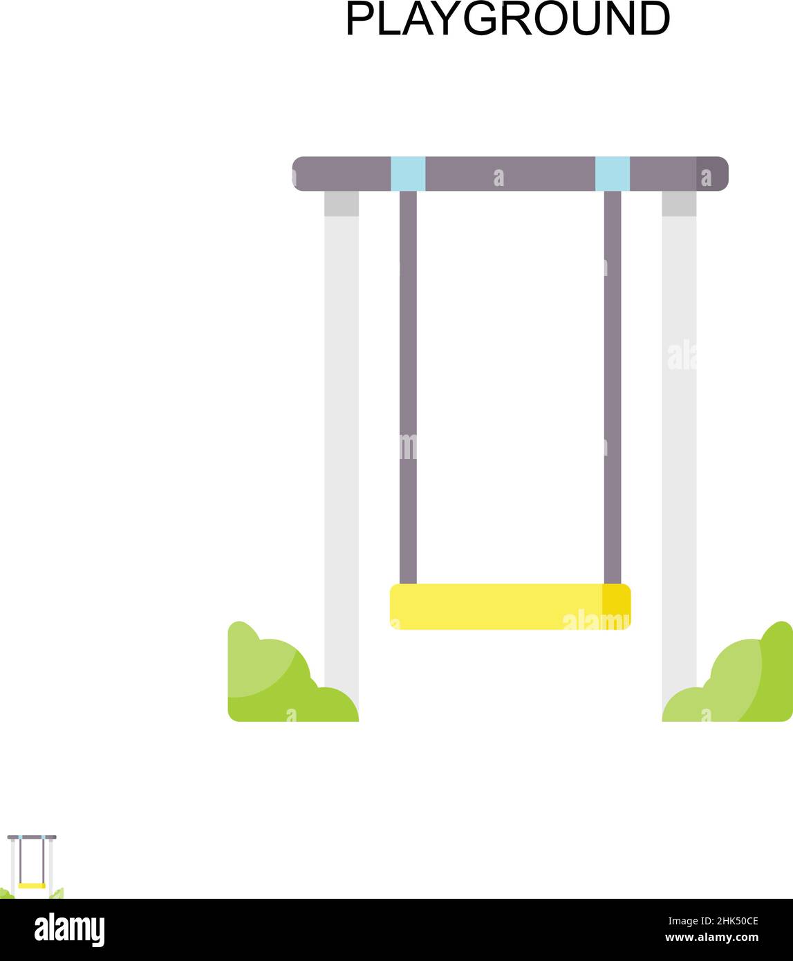 Playground Simple vector icon. Illustration symbol design template for web mobile UI element ...