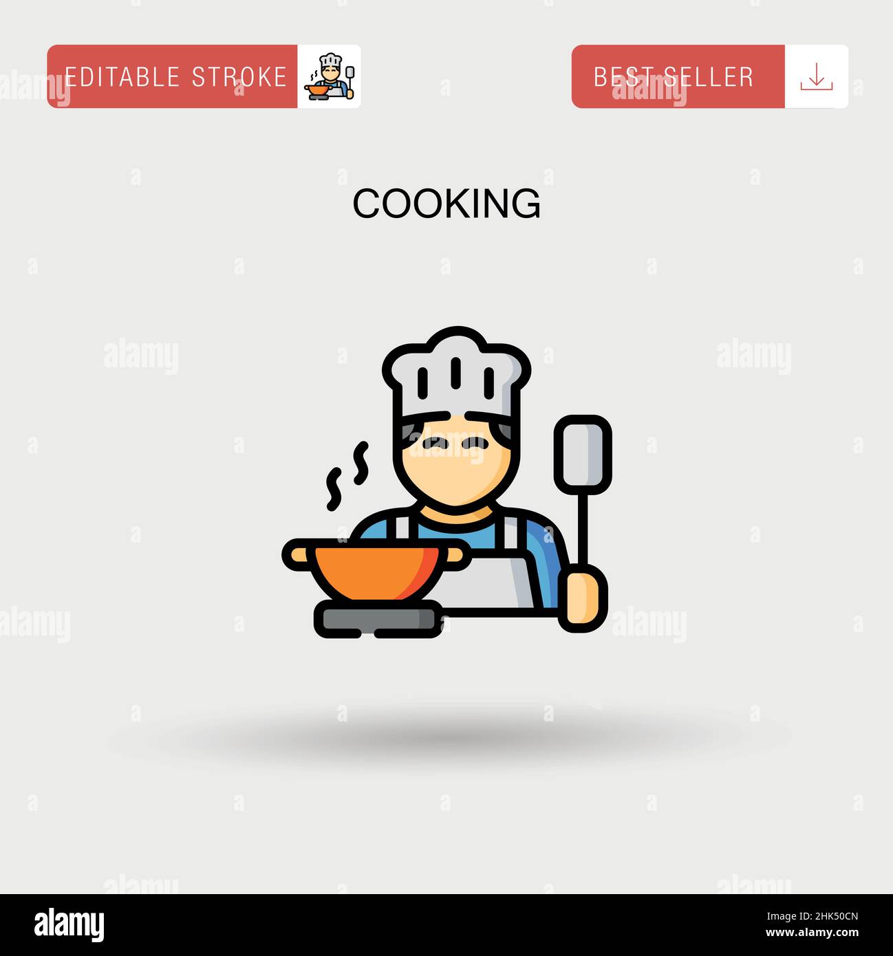 Cooking Simple vector icon Stock Vector Image & Art - Alamy