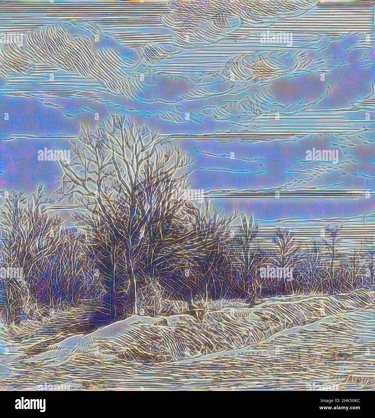 Inspired by Landscape, Charles-Émile Jacque, French, 1813-1894, Etching ...