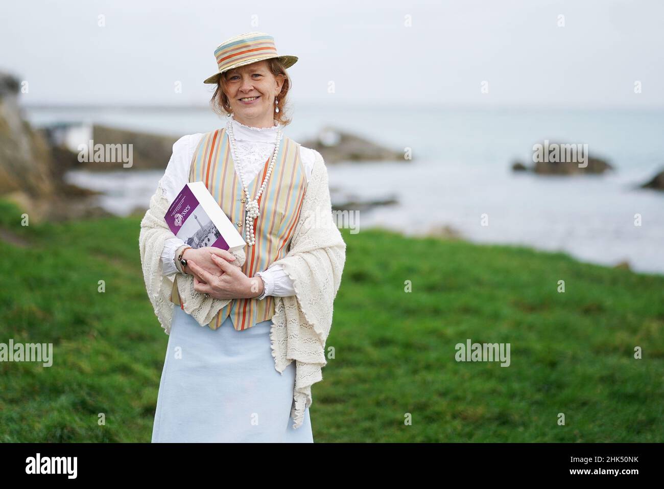 Anne Tyrrell Gogan walks along Sandycove Point, Dublin, near to the ...