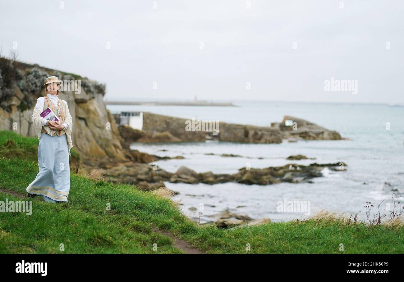 Anne Tyrrell Gogan walks along Sandycove Point, Dublin, near to the ...