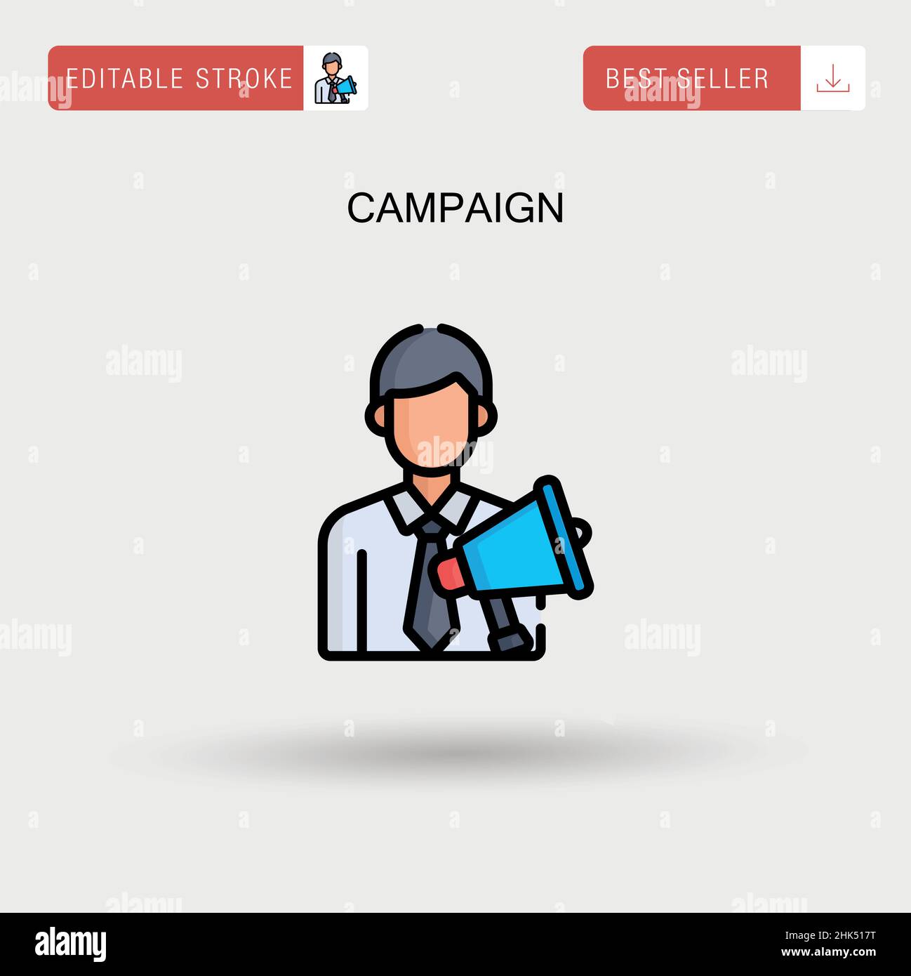 Campaign Simple vector icon Stock Vector Image & Art - Alamy