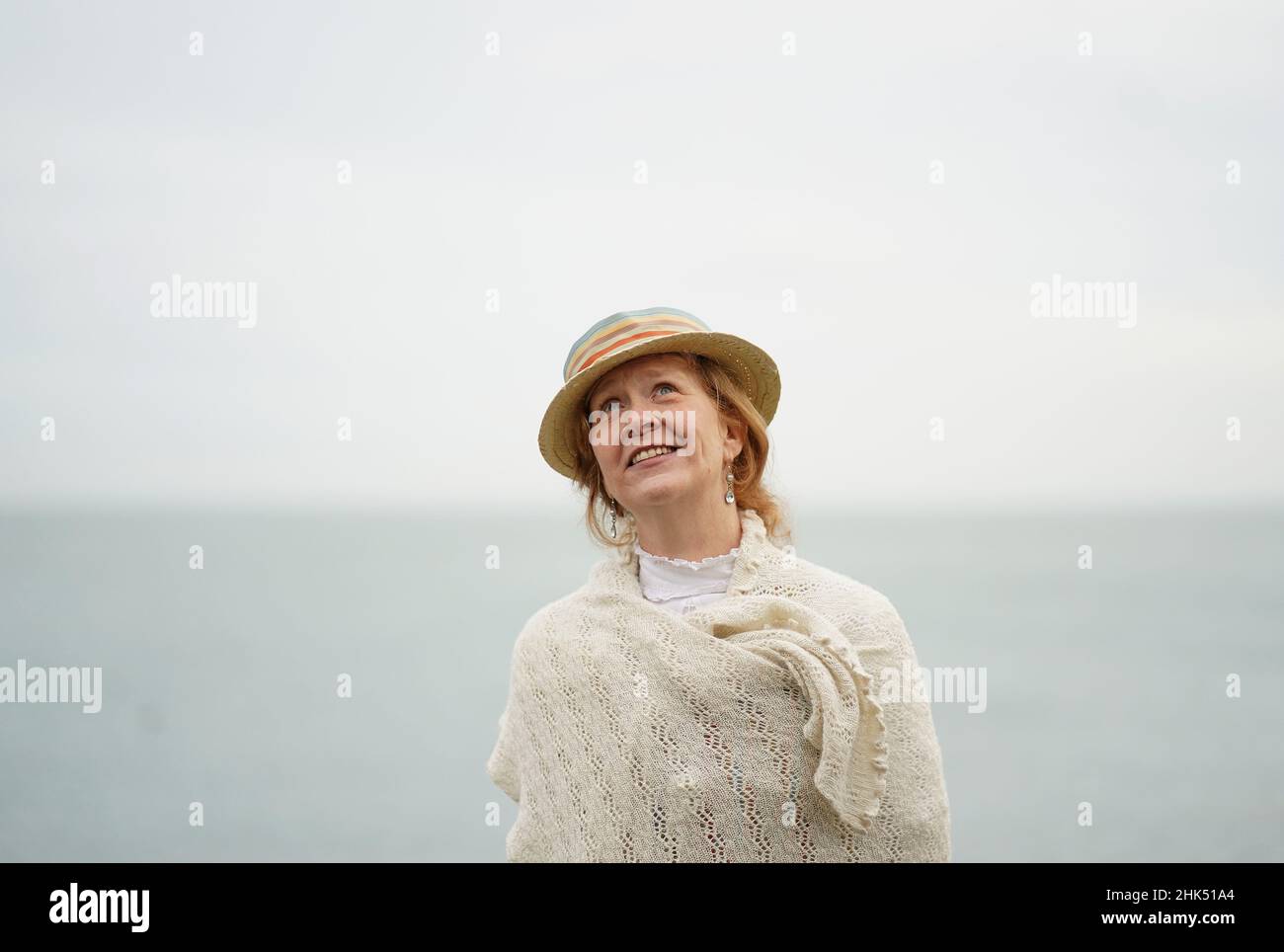 Anne Tyrrell Gogan walks along Sandycove Point, Dublin, near to the ...