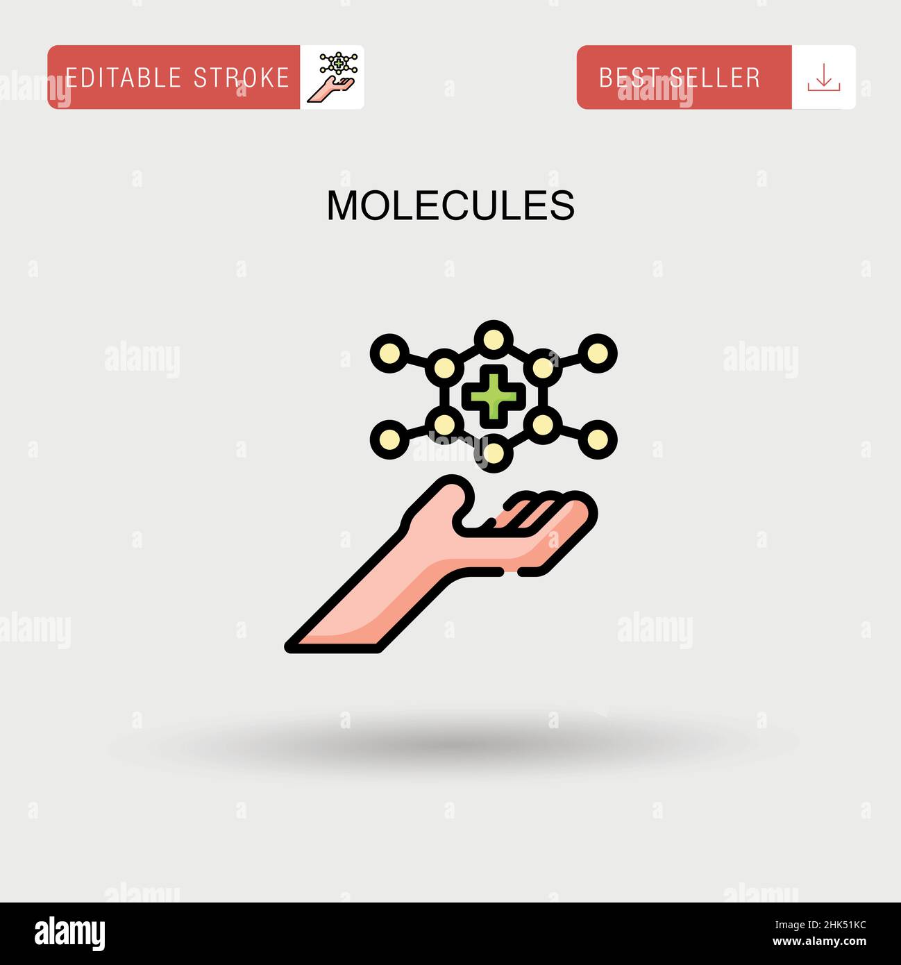 Molecules Simple vector icon Stock Vector Image & Art - Alamy