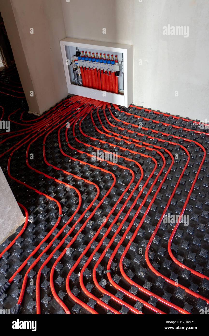 Installing ground heating hi-res stock photography and images - Alamy