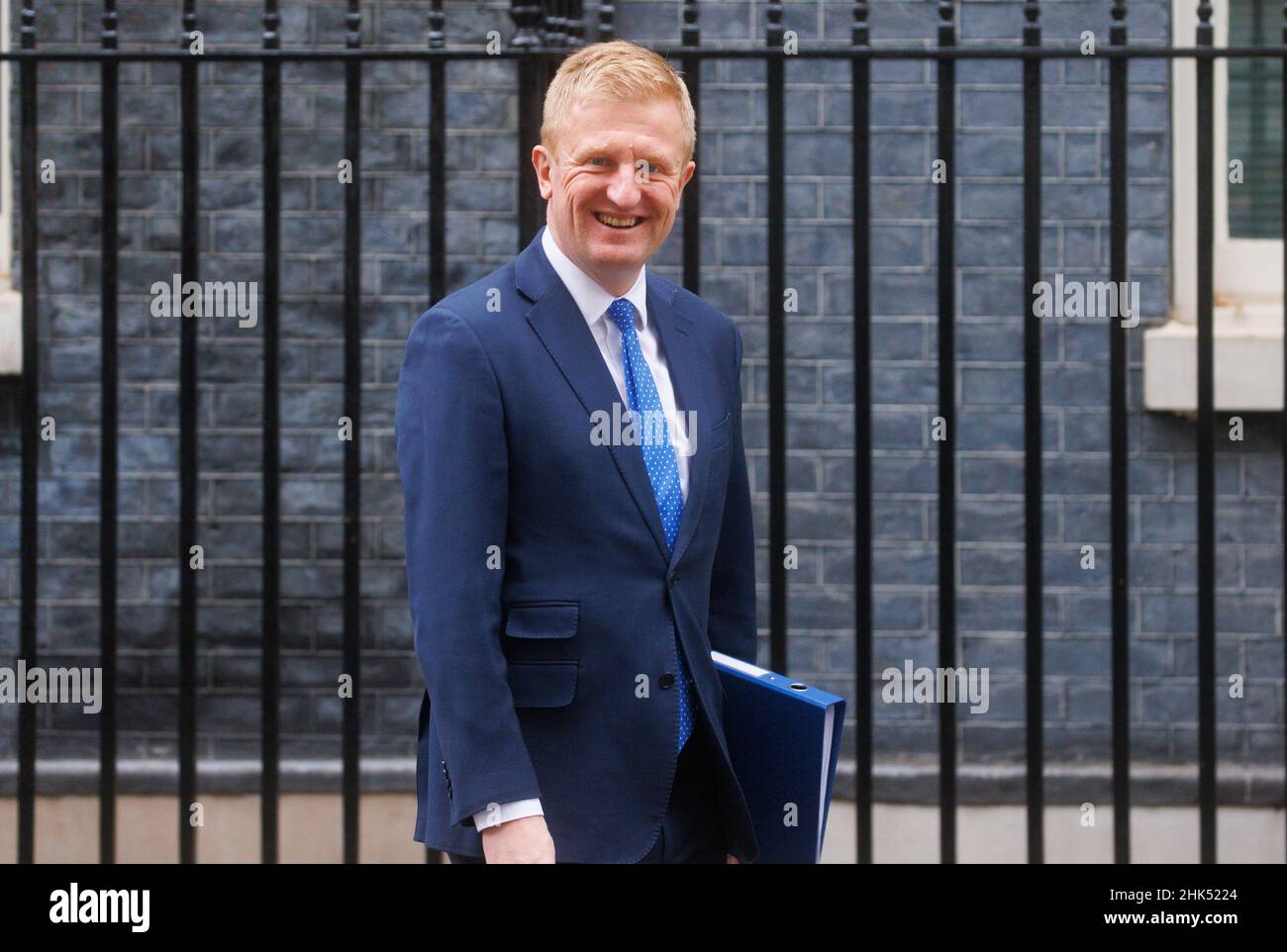 London, UK. 2nd Feb, 2022. Party Chairman, Oliver Dowden, leaves Number ...